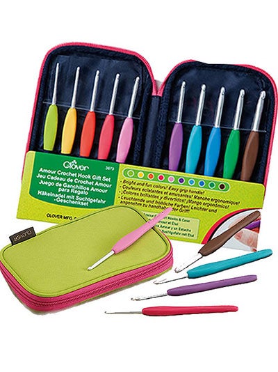 clover crochet hook case